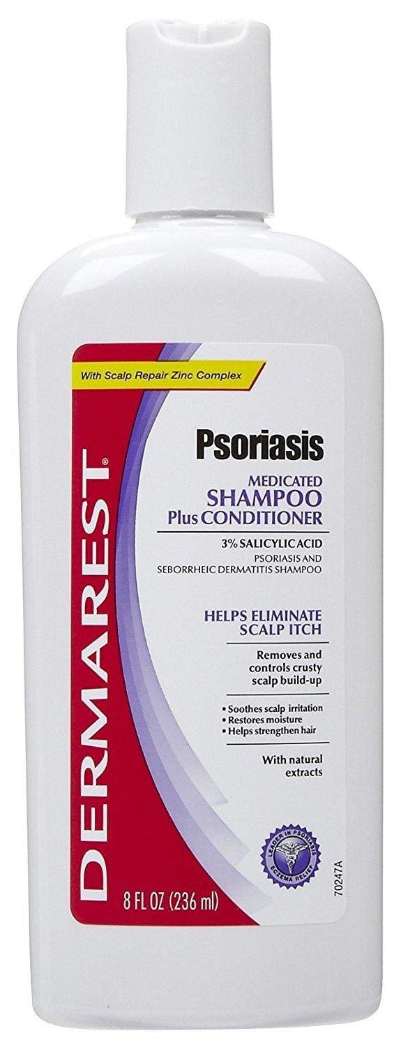 Dermarest Psoriasis Medicated Shampoo + Conditioner 8oz | Soothing ...