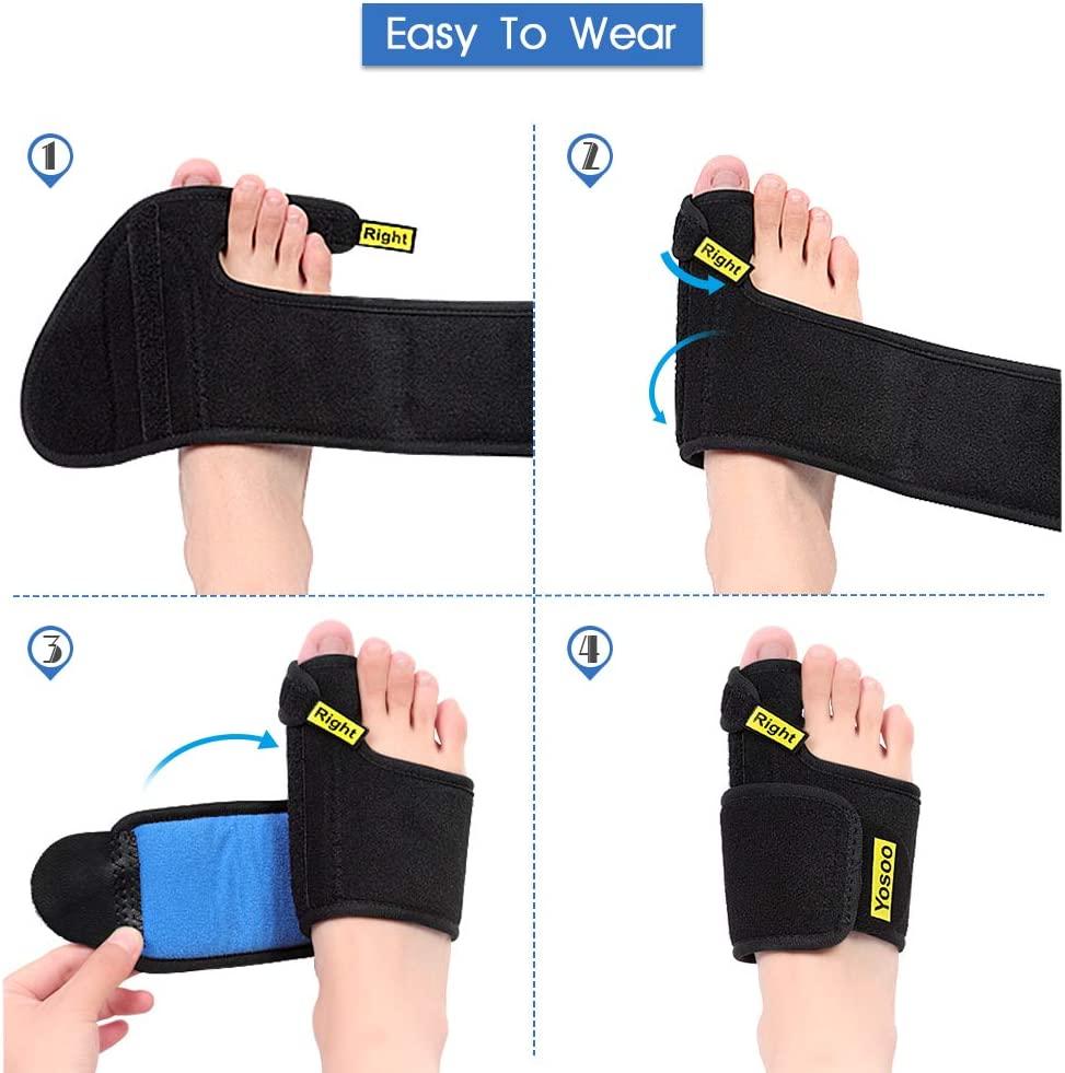Night Sleep Bunion Corrector with Metal Splint Support - Toe ...