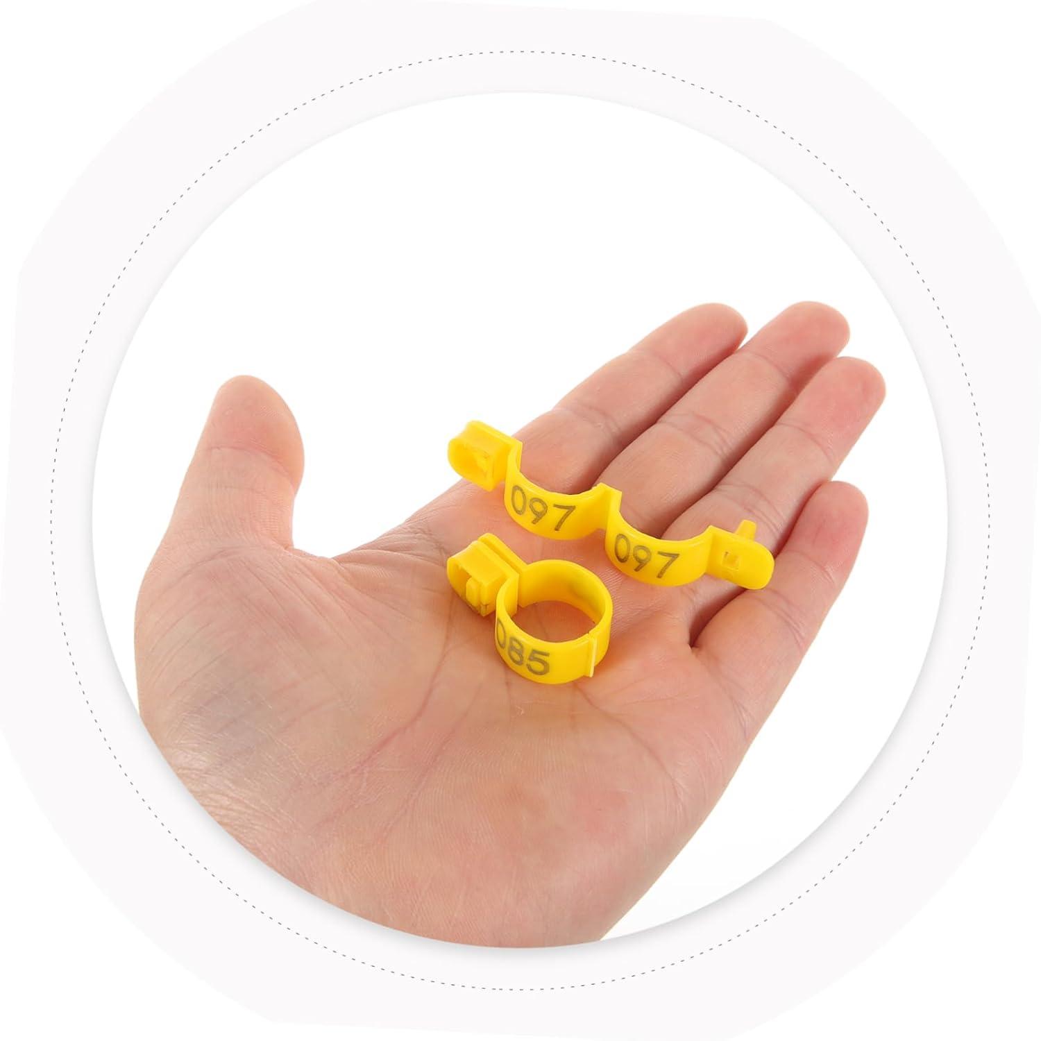 Sosoport 100pcs Disposable Chicken Leg Ring Labels Chicken Bands Farm ...