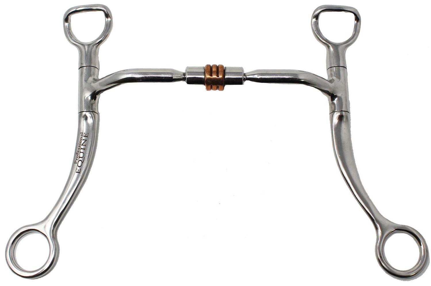 Stainless Steel Western Horse Bit with Copper Roller Jointed Mouth - 5 ...