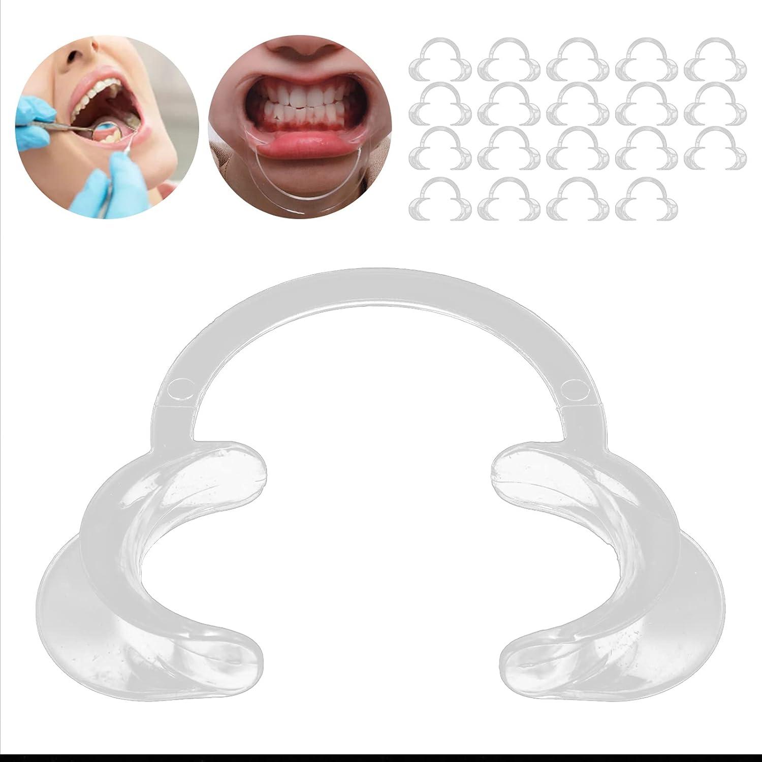 Natudeco 20pcs C-Shape Disposable Cheek Retractors - Orthodontic Lip ...
