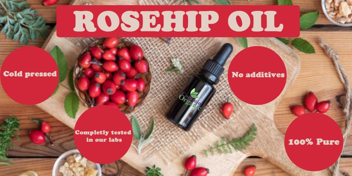 16 oz Rosehip Oil - 100% Pure Cold Pressed Seed Oil for Face & Skin ...