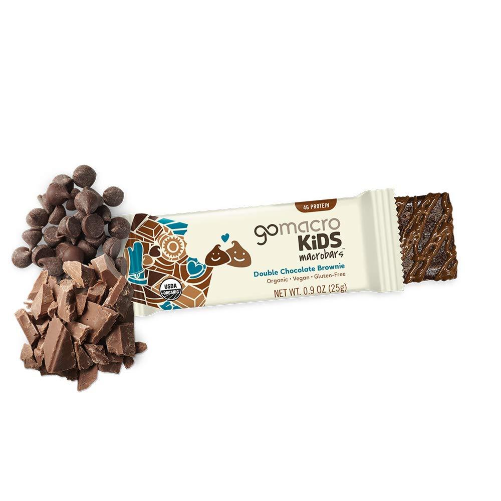 GoMacro Kids Double Chocolate Brownie MacroBar - Organic Vegan Snack ...