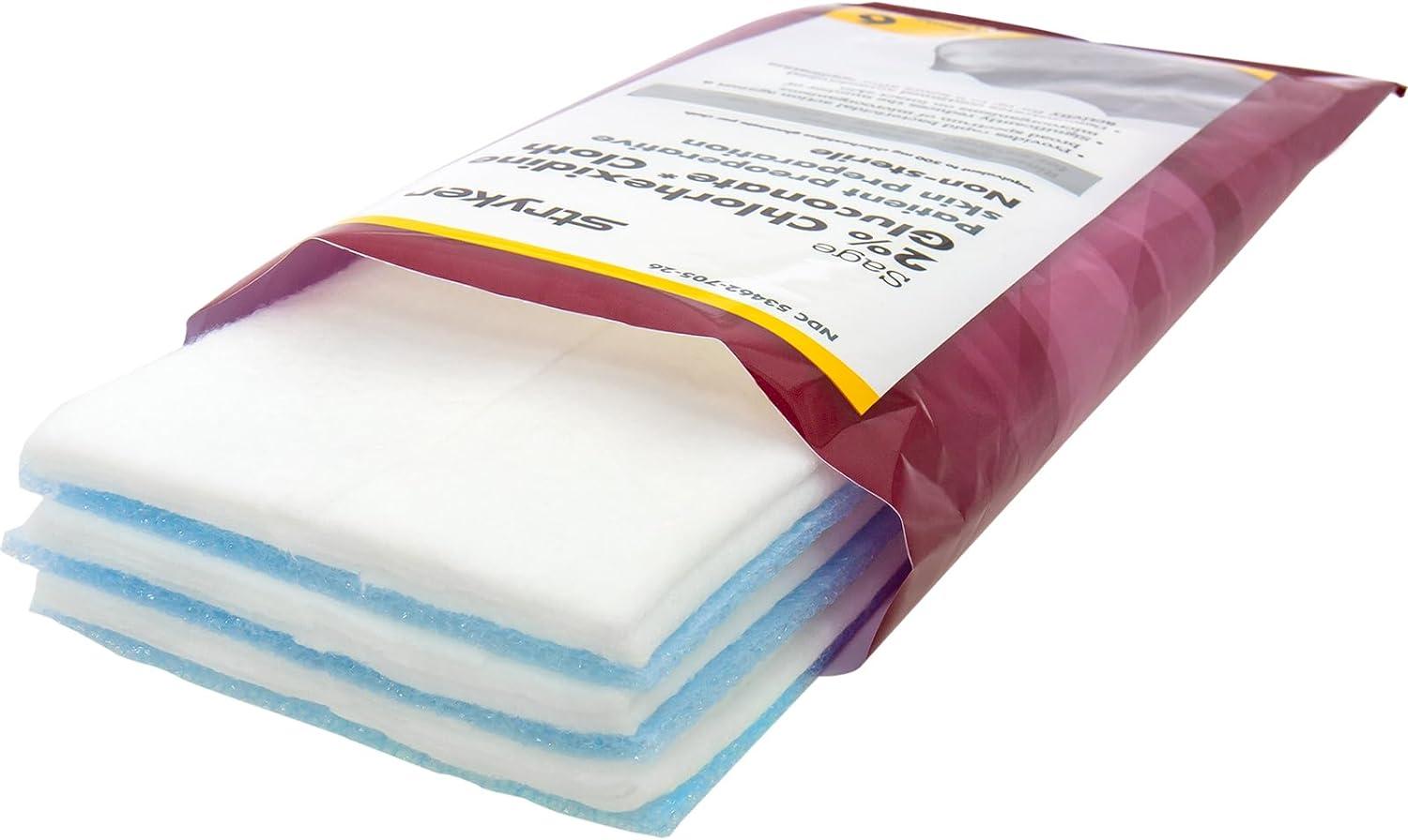 Sage 2% Chlorhexidine Gluconate (CHG) Cloths - 6pk - Antiseptic Skin ...