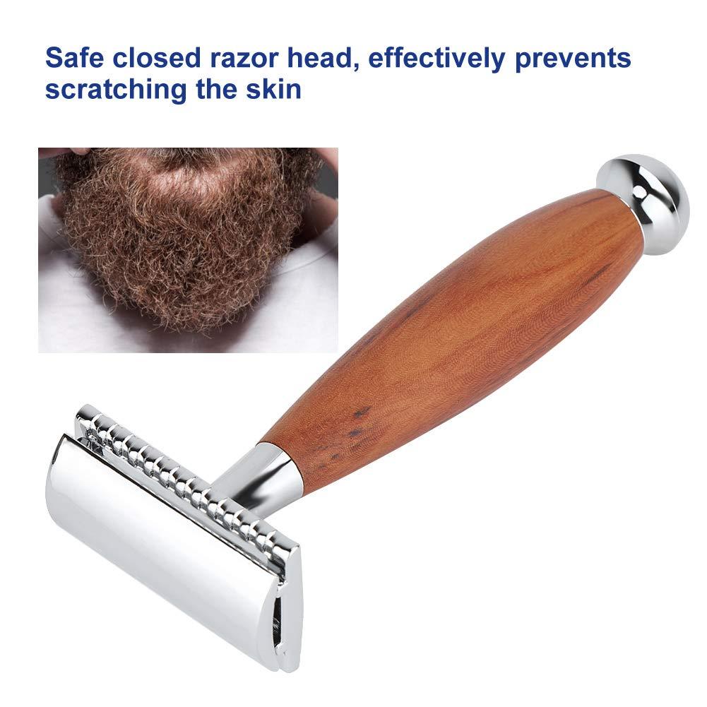 Premium Wooden Handle Razor | Portable Classic Shaving Tool ...