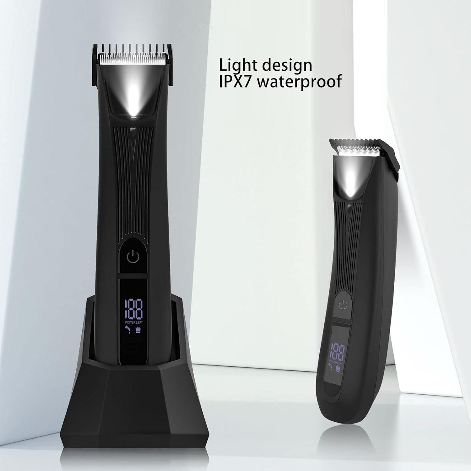 Rechargeable Electric Body Hair Clipper Ergonomic Handle Long Lasting ...