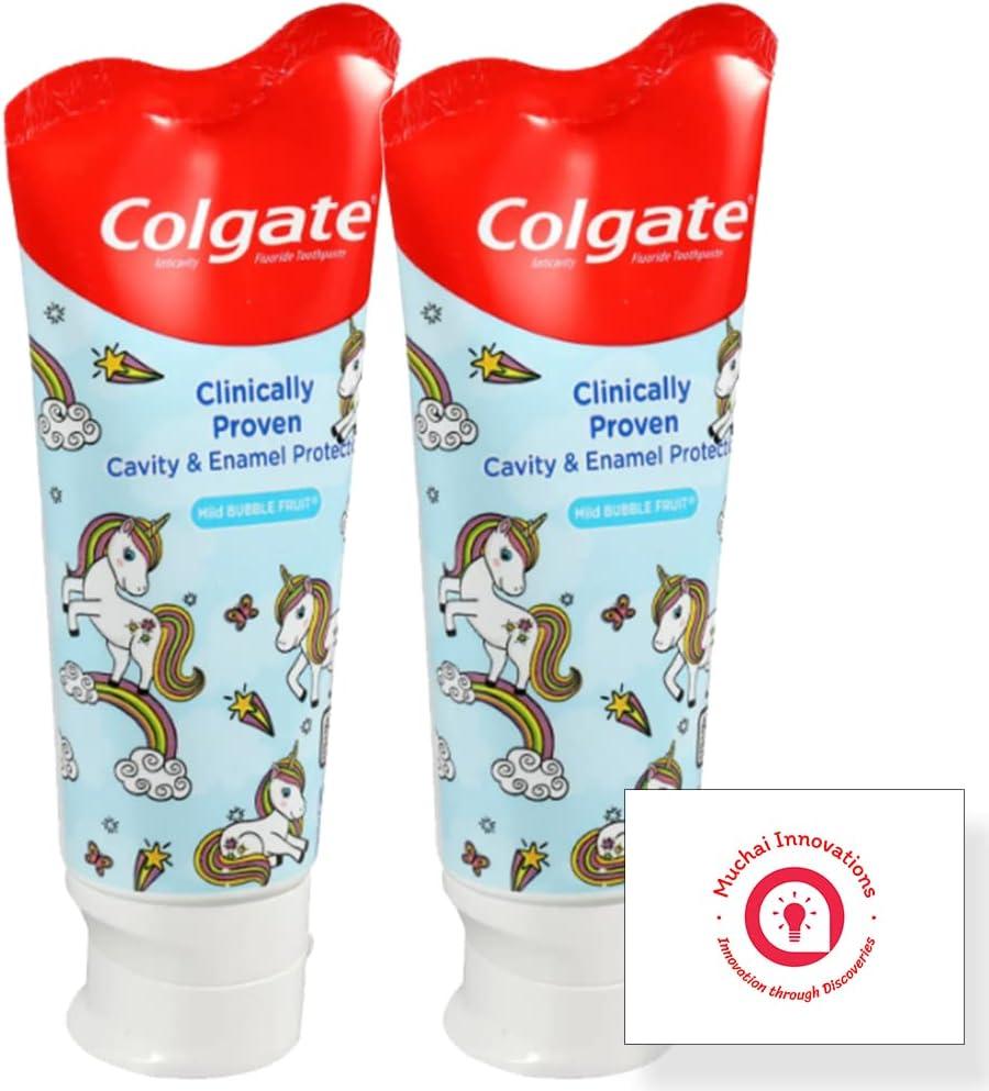 Colgate Kids Fluoride Toothpaste 2+ | Cavity Protection | Mild Bubble ...