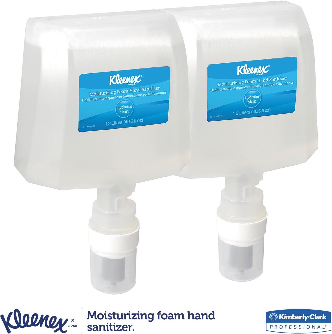 Kleenex 91590 Moisturizing Foam Hand Sanitizer Cucumber 1200ml - 2 ...