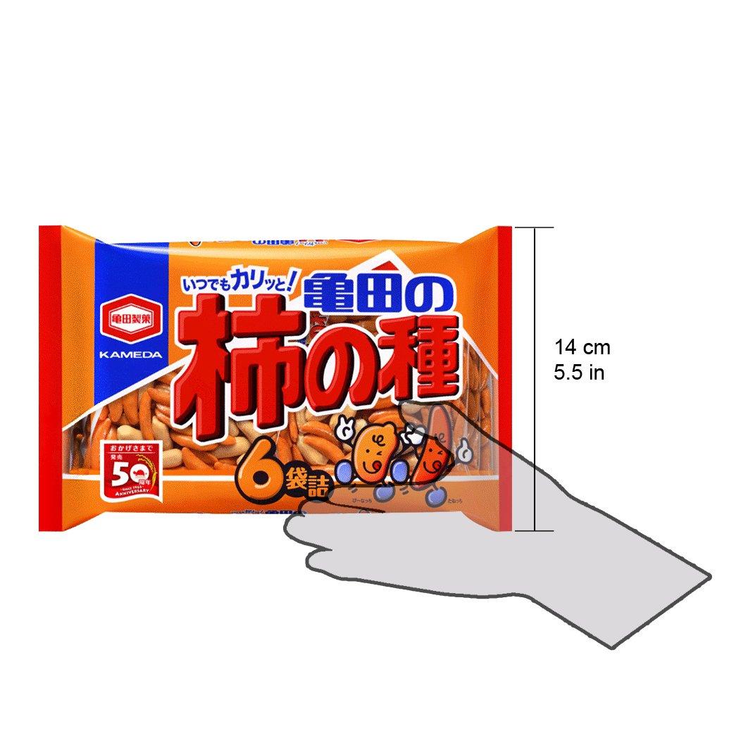 Kameda Kakinotane Rice Cracker with Peanuts 2 Packs Set - 6 Packs, 200g ...