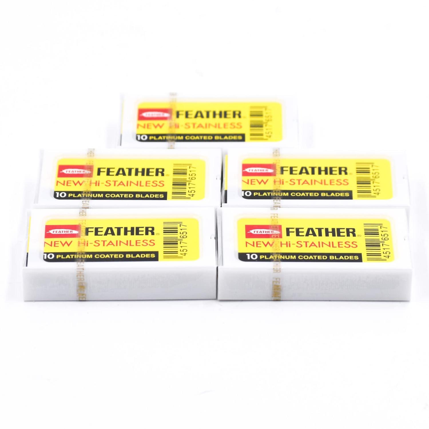 Feather Double Edge Blades - 50 Count | Premium Quality for Smooth ...