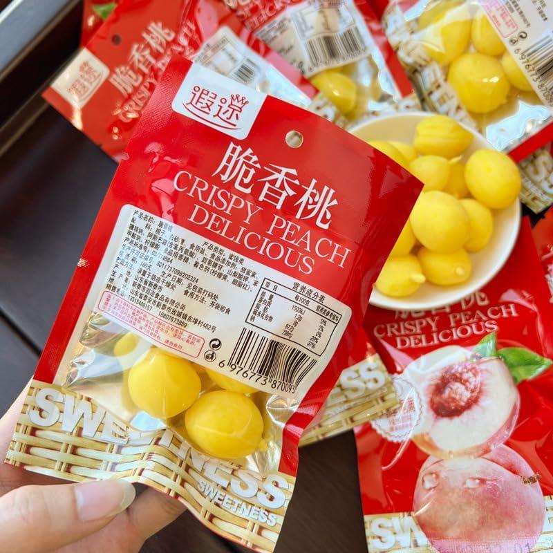 Sour and Sweet Crispy Peach Fruit Snacks Small Peaches Honey Peach ...