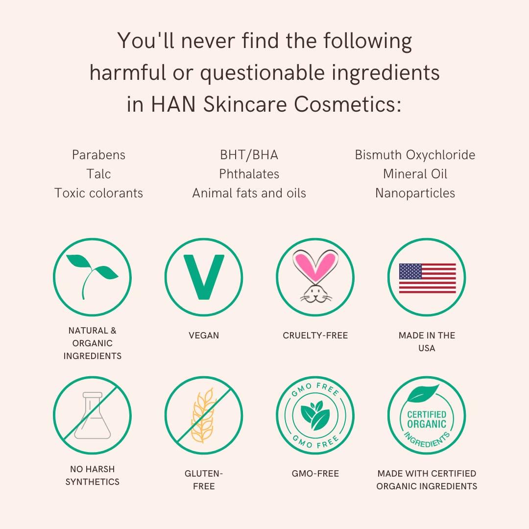 HAN Skincare Cosmetics Vegan Cruelty-Free Clean Eyeshadow Golden Glow