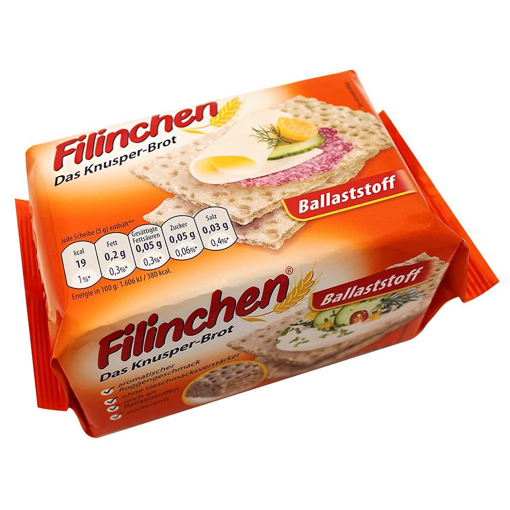 5 Pack Filinchen Crispy Bread Waffles - Crunchy Fiber Snack (75g Each ...