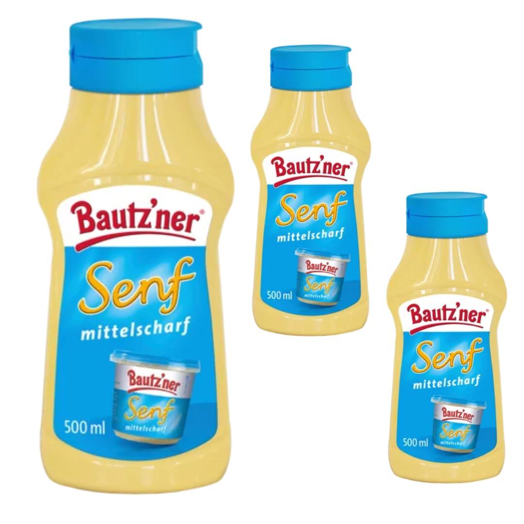 Bautz'ner Medium Sharp Mustard 500 ml x 3 pieces | Buy Now with Express ...