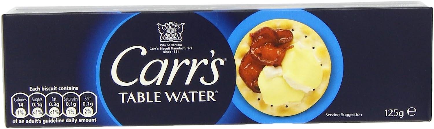Carrs Table Water Biscuits 125g - High Quality Crackers for ...