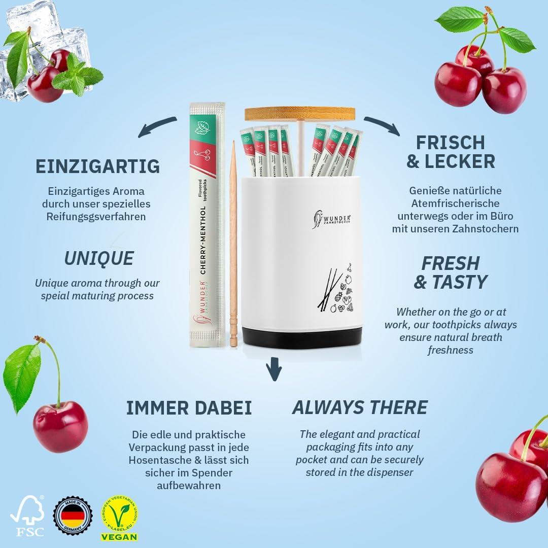 Miracle Toothpick with Taste - 100 Individually Packaged Toothpicks ...