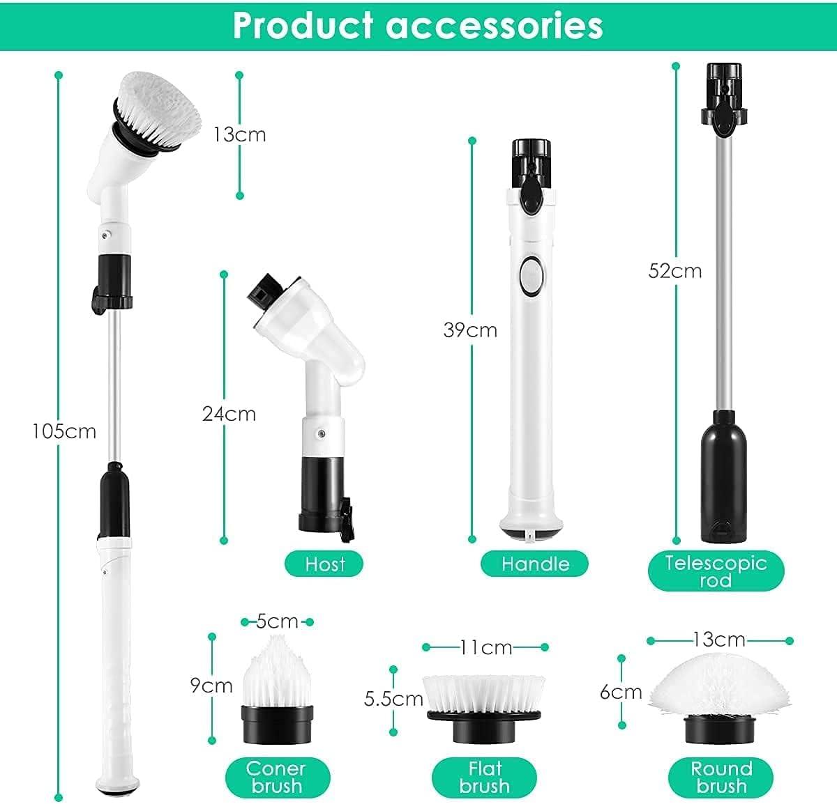 GOFOIT Spin Scrubber 360-degree Cordless Electric Rotary Scrubber Power ...