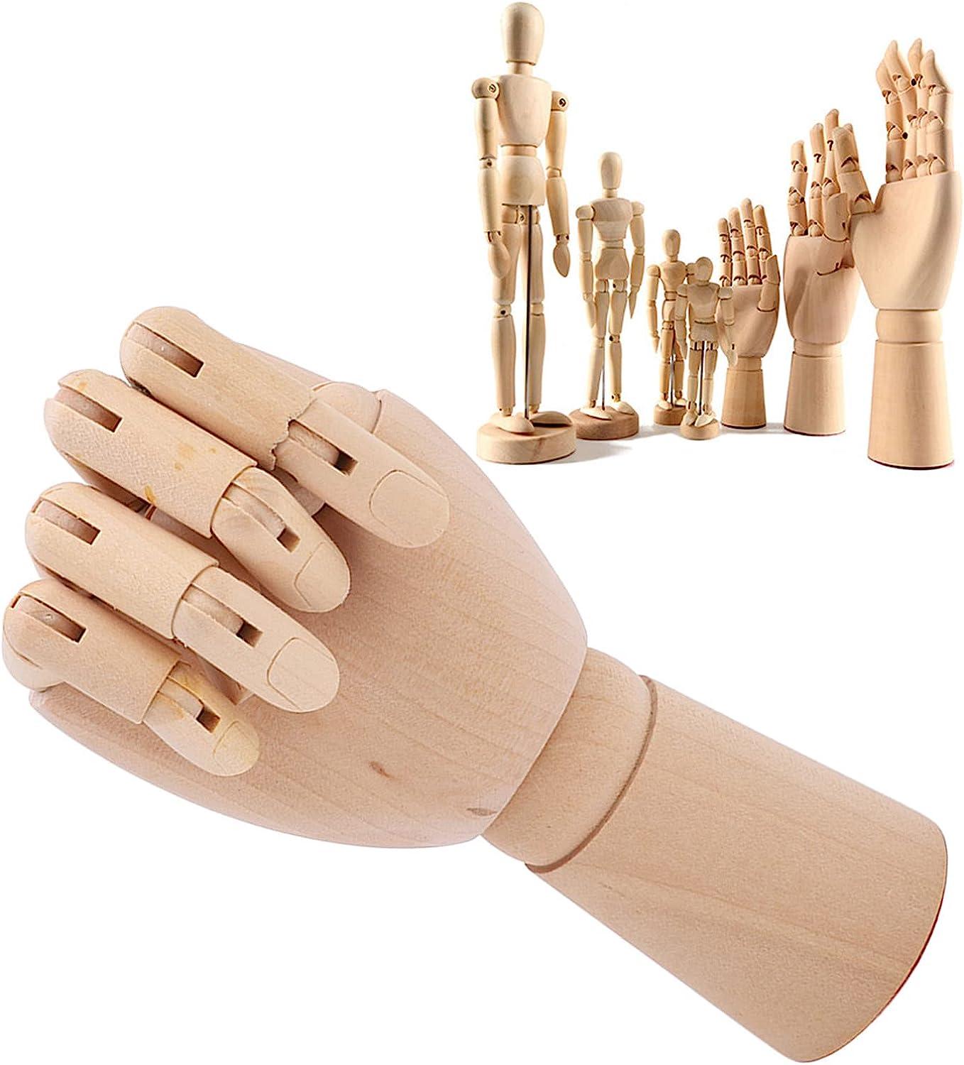 Pssopp Wooden Hand Model Drawing Mannequin Hand for Sketching Drawing ...