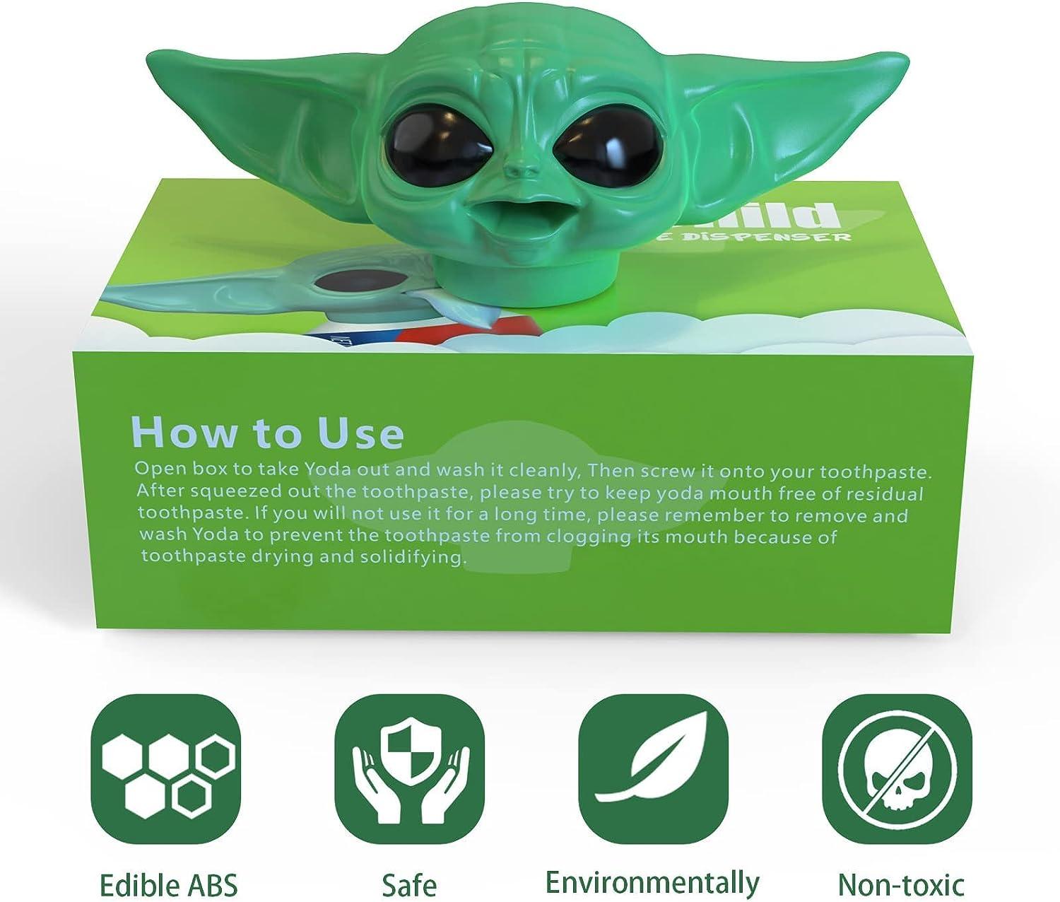 2022 Baby Yoda Toothpaste Cap Dispenser for Kids and Adults - Funny ...