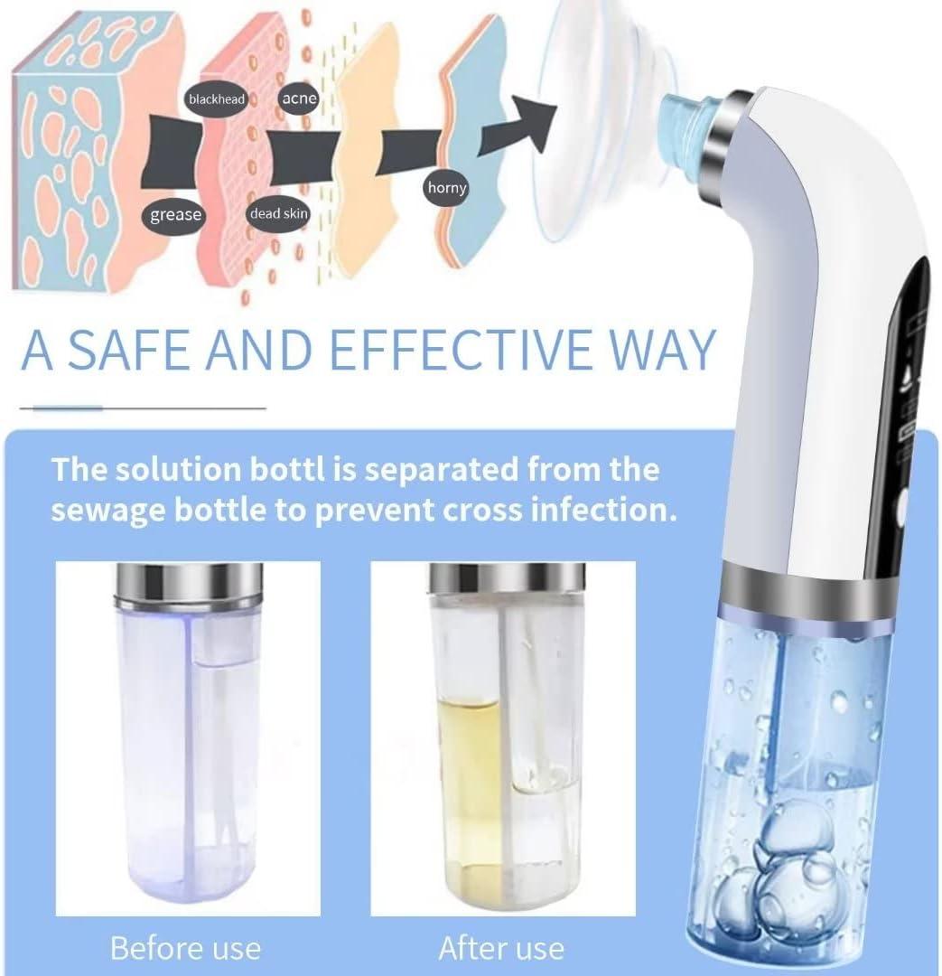 Hydrafacial Pore Vacuum Blackhead Remover | Pimple Extractor Tool with ...