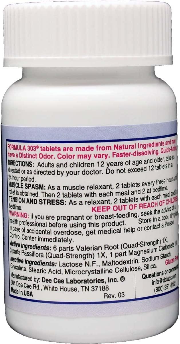 Dee CEE Labs Formula 303 Maximum Strength Tablets - 90 Tablets | All ...