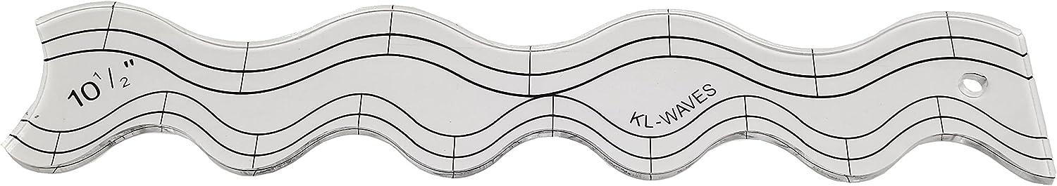 HONEYSEW Wave Edge Clear Quilting Ruler Templates - Sewing Wave Edge ...