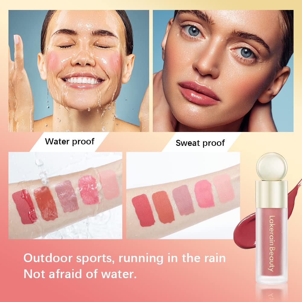 Dewy Liquid Blush for Cheeks - Lightweight, Long-Lasting, Waterproof ...
