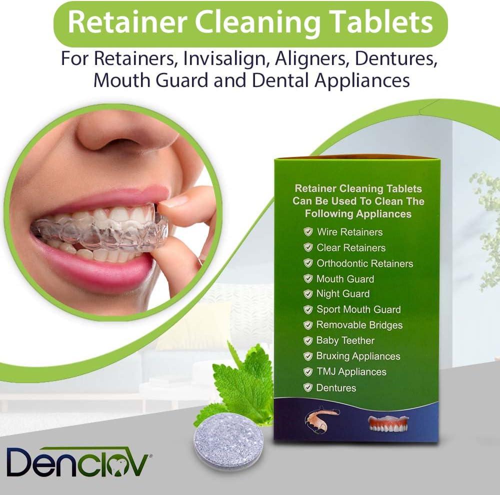 Retainer Cleaning Tablets - Fresh, Stain-Free for Invisalign Aligners ...