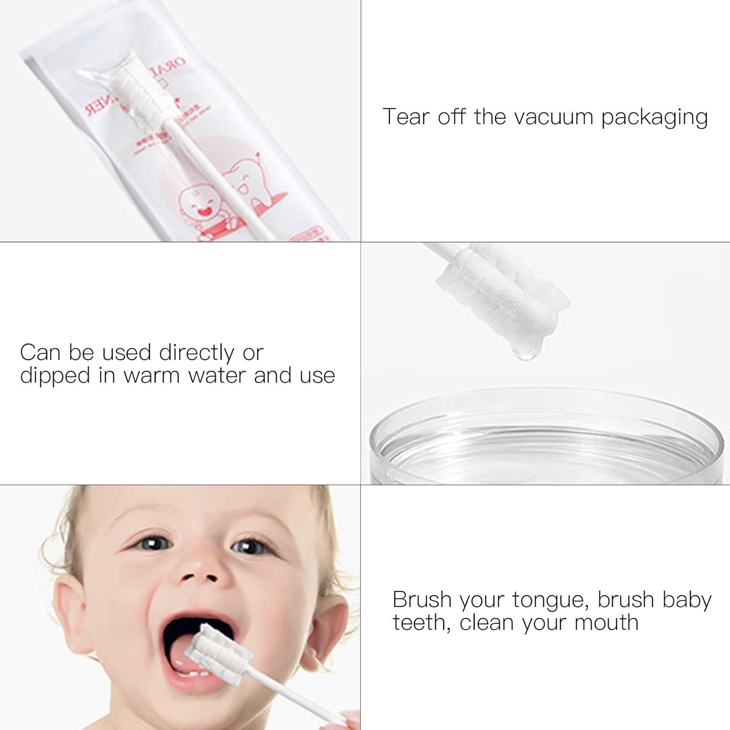 Disposable Baby Oral Cleaner | 30pcs Tongue Toothbrush for Infants ...