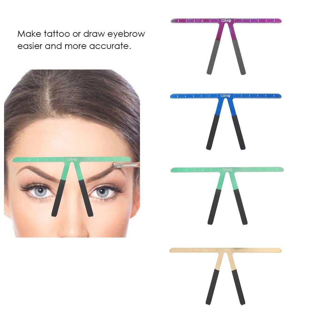 Tattoo Eyebrow Ruler Symmetrical Caliper - Purple | Reusable Grooming ...