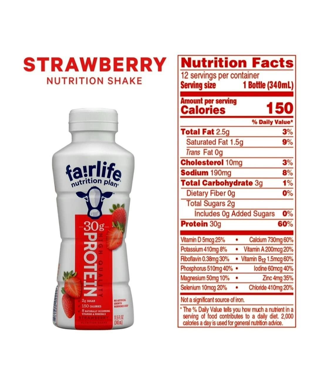 Fairlife High Protein Shake Variety Trial Sampler Pack - 12 Pack, 11 ...