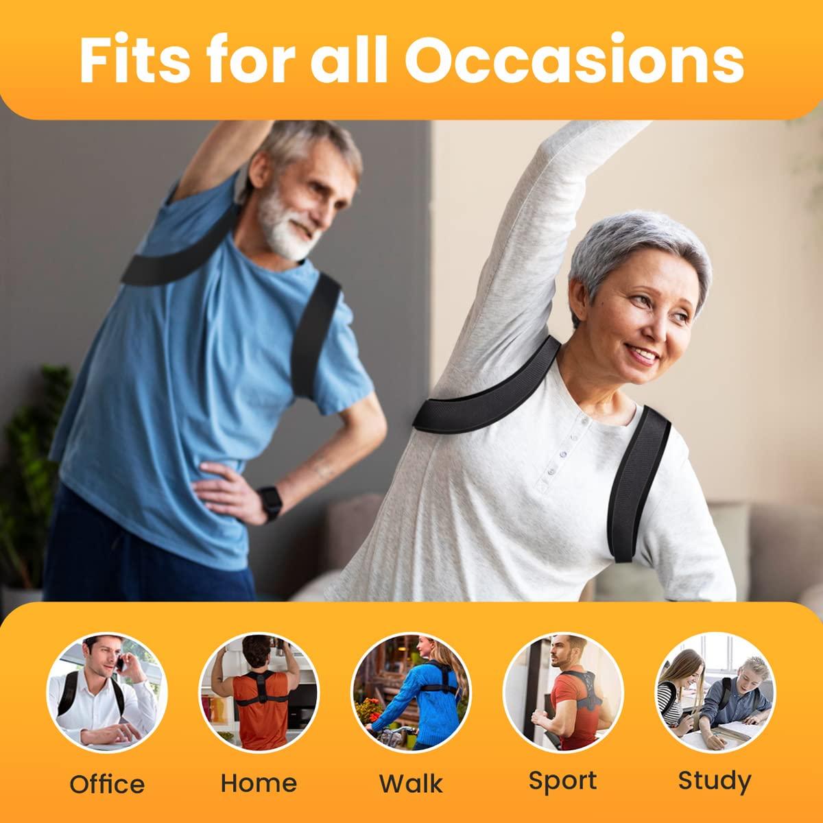 HALLWAY STORIES Back Brace Posture Corrector for Women and Men ...