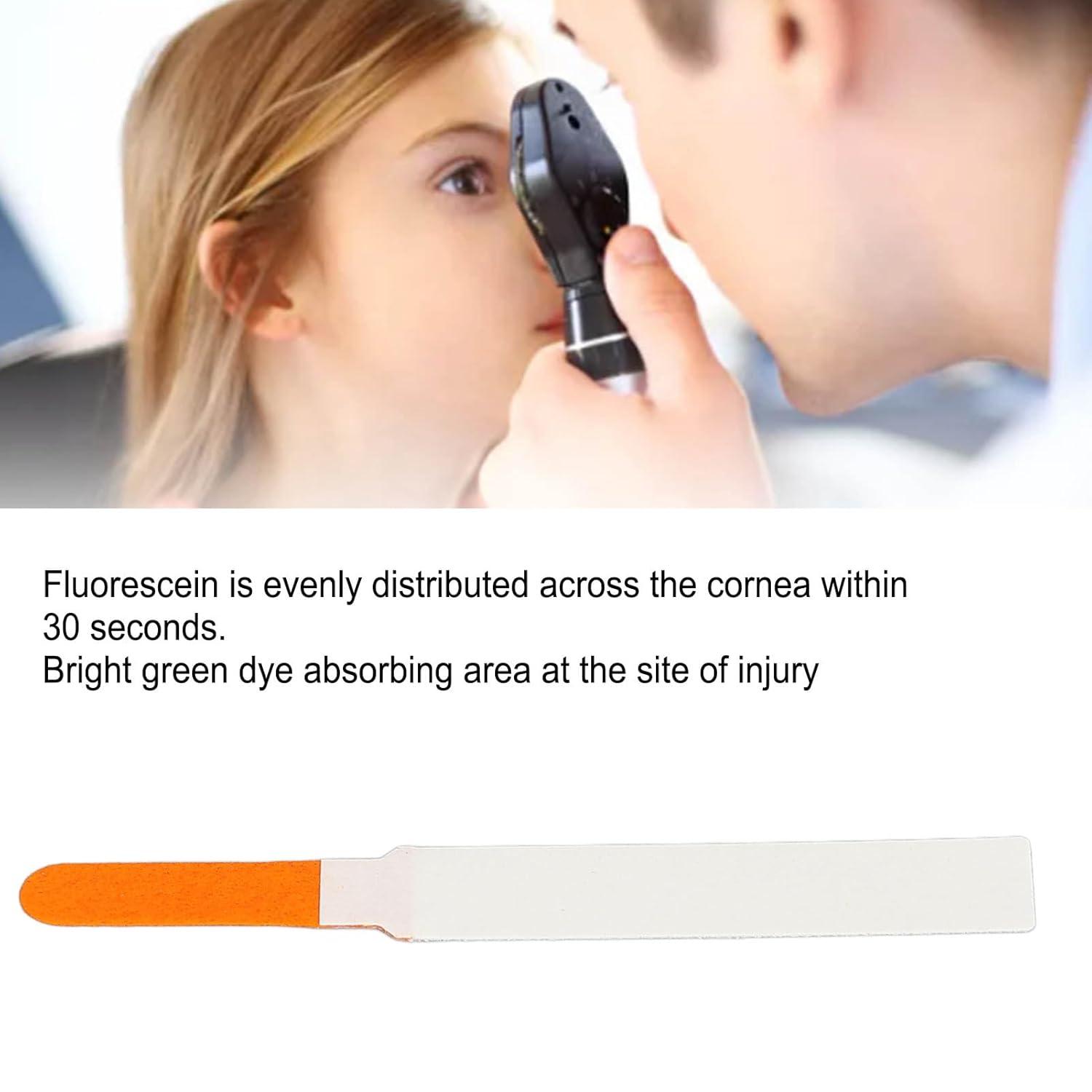 Fluorescent Eye Strips - 10 Pieces Non-Invasive Cornea Test Strips for ...