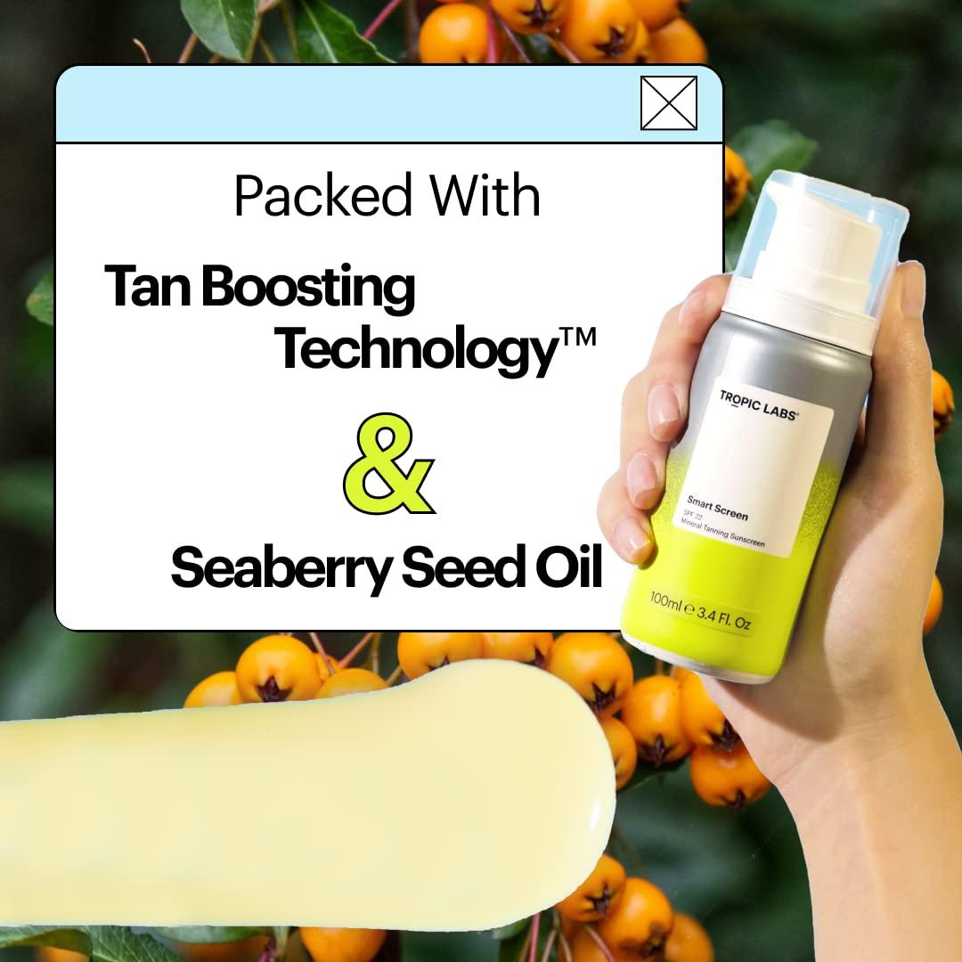 TROPIC LABS Smart Screen Mineral Tanning Sunscreen SPF 22 - Natural ...