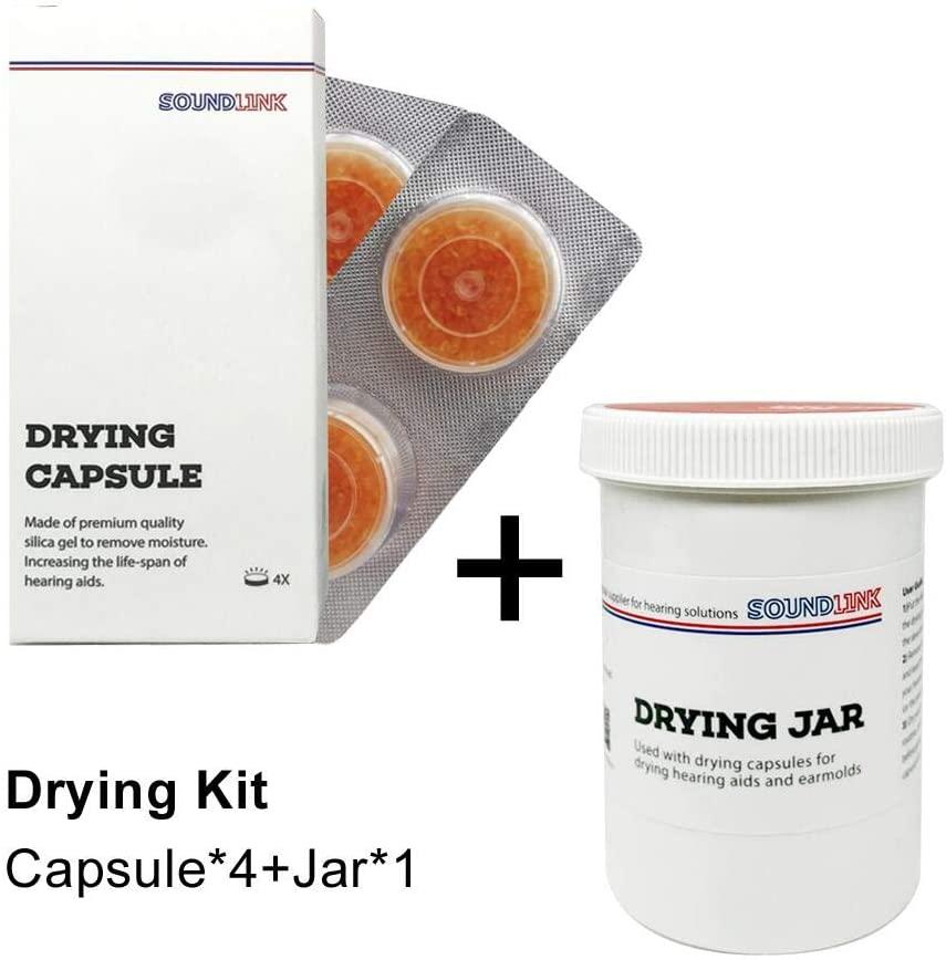 Hearing Aid Drying Kit with Dehumidifier - Includes 2 Drying Capsules ...