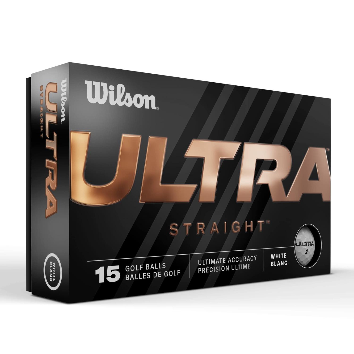 Wilson 23' Ultra Golf Balls - 15 Pack White | Long Distance Performance ...