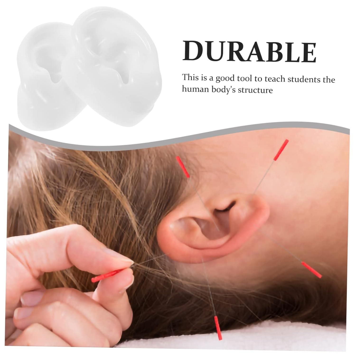 ASMR Ear Piercing Kit - 1 Pair Silicone Ear Mold Display with Auditory ...