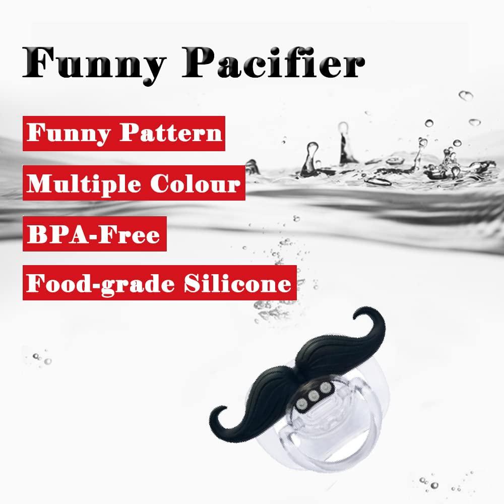 Fun Soothie Pacifiers for Baby - 4 Pack Silicone Newborn Pacifiers in ...