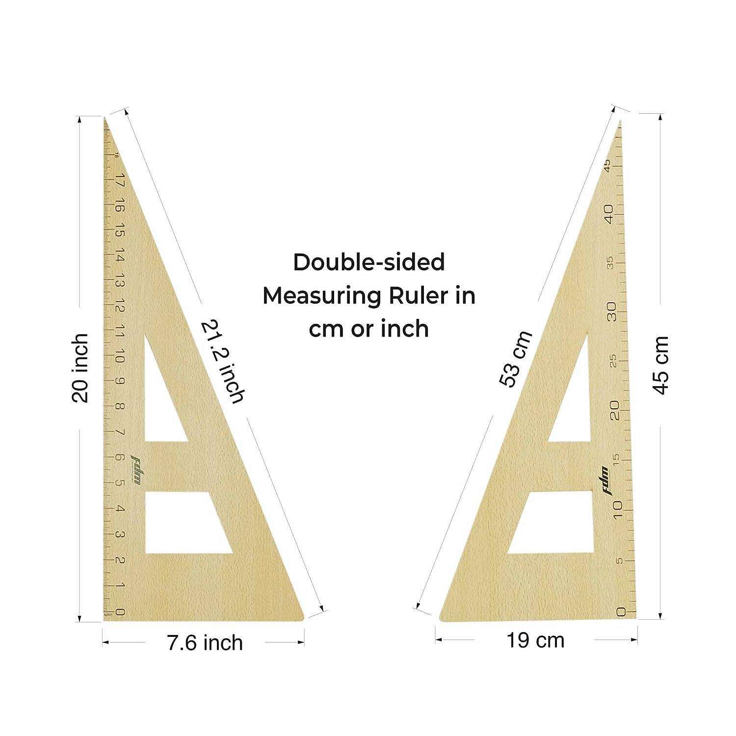 FDM 7 Piece Wooden Fashion Drawing Ruler Set for Tailors, Designers ...