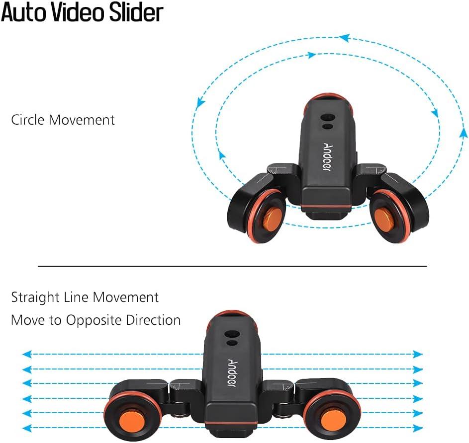 Andoer 3-Wheels Motorized Camera Dolly with Remote Control | 3 Speed ...