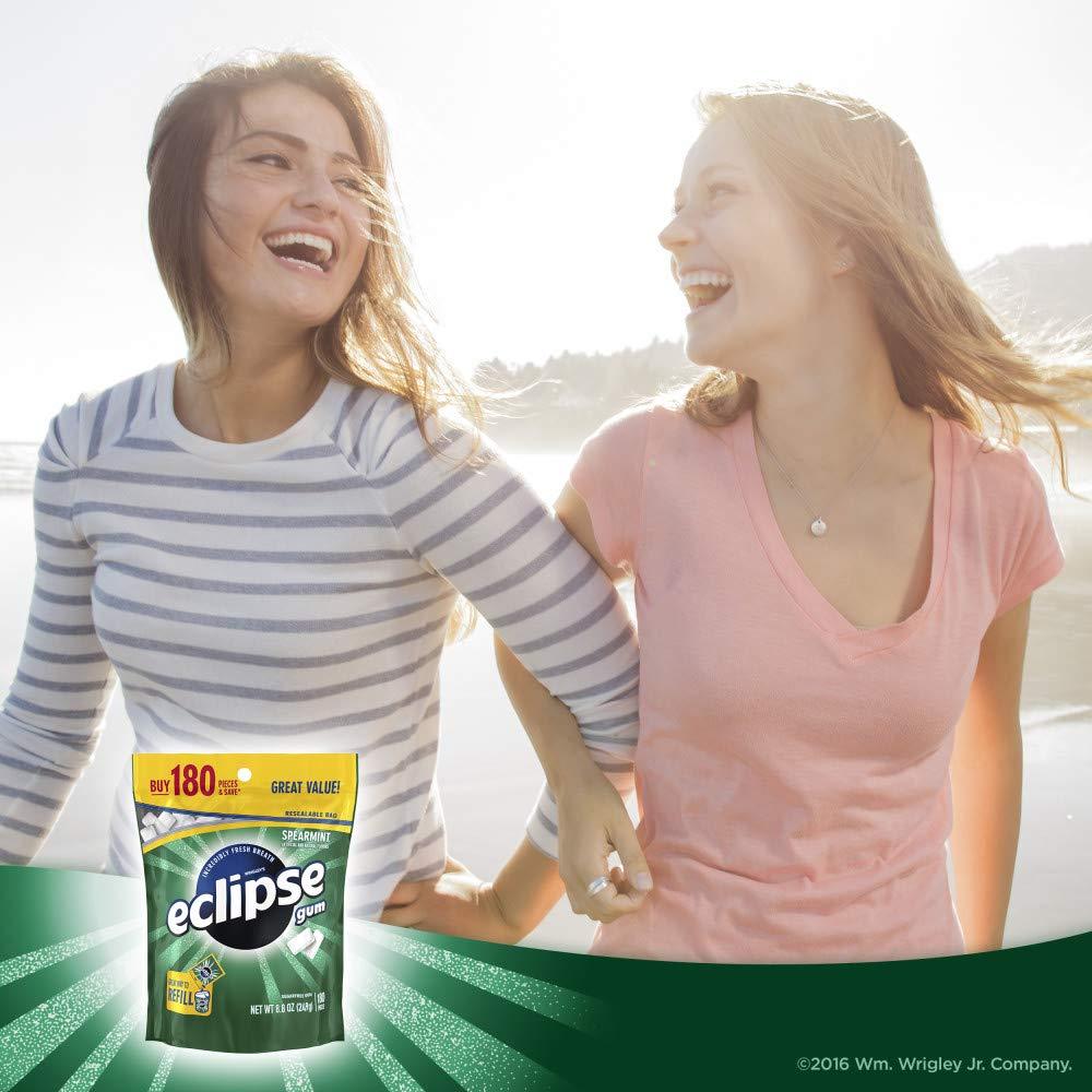 ECLIPSE Spearmint Sugarfree Chewing Gum - 180 Piece Bag | Buy Now with ...