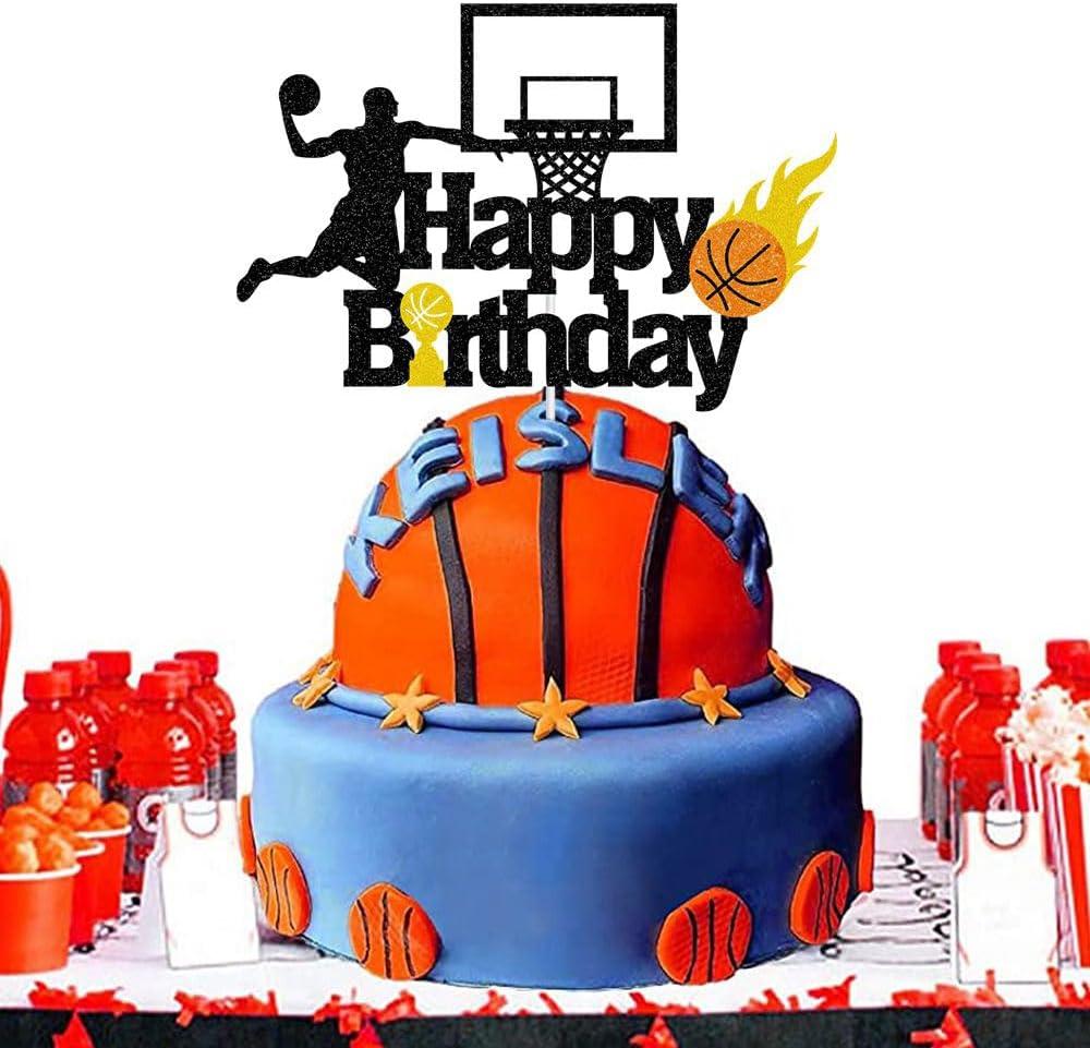 9pcs Basketball Cake Topper - Basketball Cake Decorations Boys Age 10 ...
