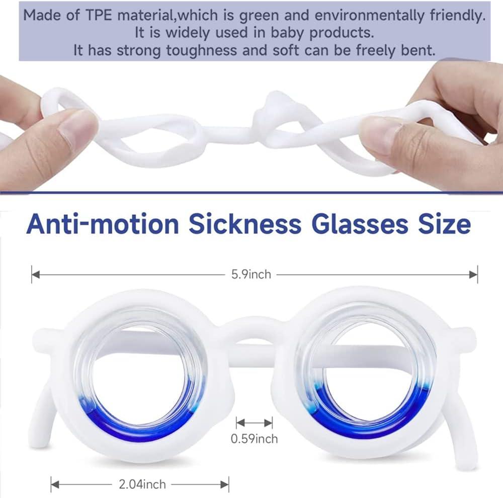 QYLPZ Motion Sickness Glasses - Nausea Relief for Car, Air, and Sea ...