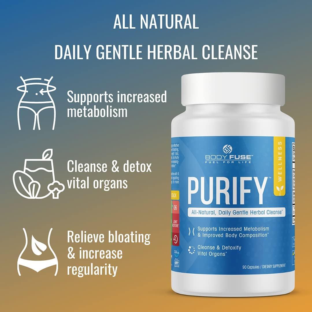 Body Fuse Purify Herbal Cleanse - Internal Organ & GI Detox - 30 ...
