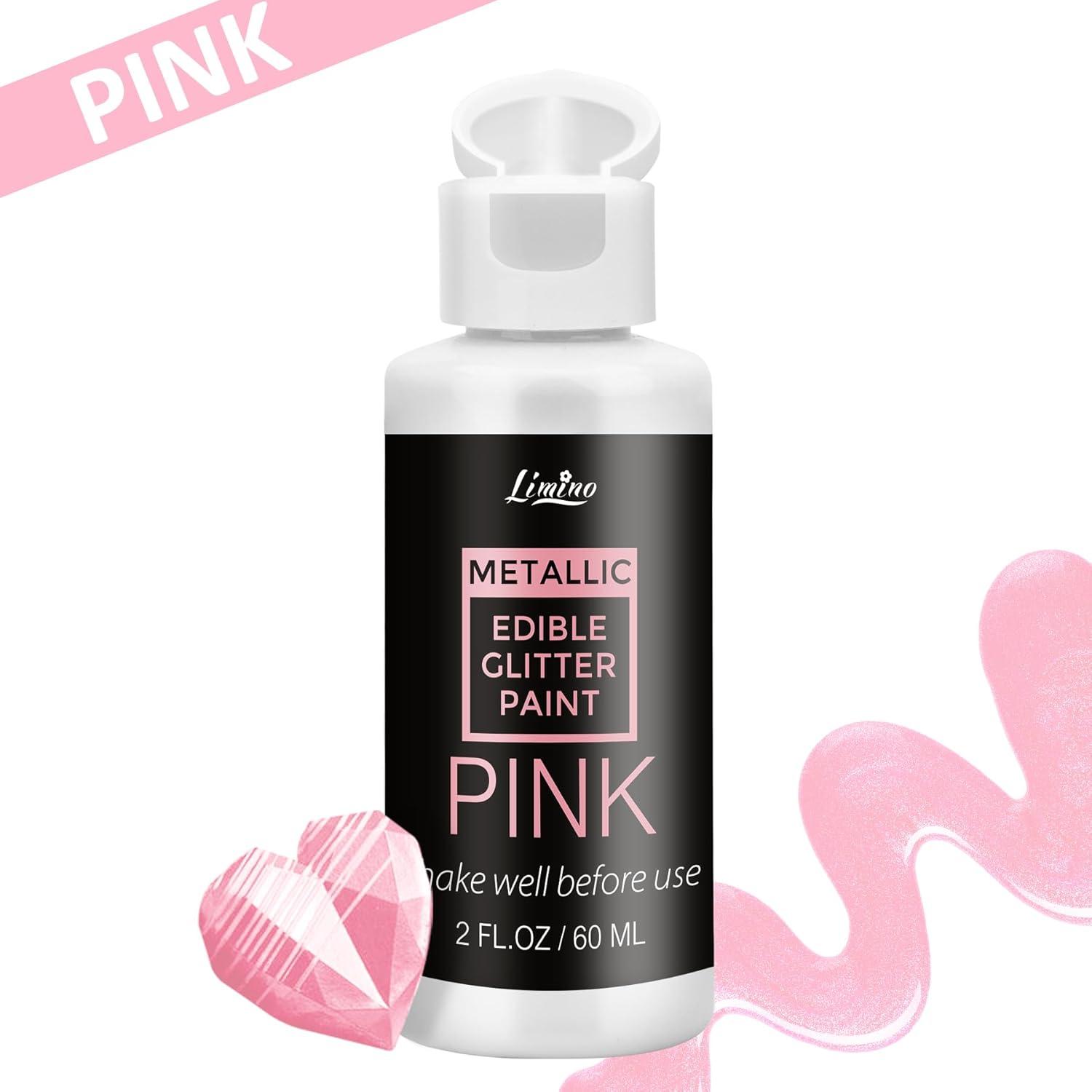 Edible Glitter Fluid - 60ml Metallic Liquid Glitter for Cakes Macarons ...