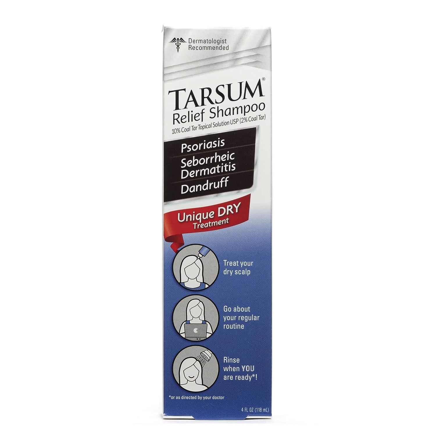 Tarsum Extra Strength Psoriasis Shampoo - Coal Tar Shampoo for Scalp Psoriasis, Seborrheic ...