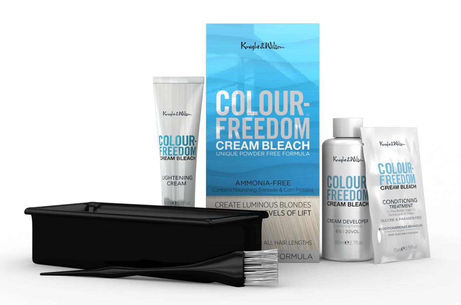 Knight & Wilson Color-Freedom Cream Hair Bleach - Ammonia-Free, Lifts ...