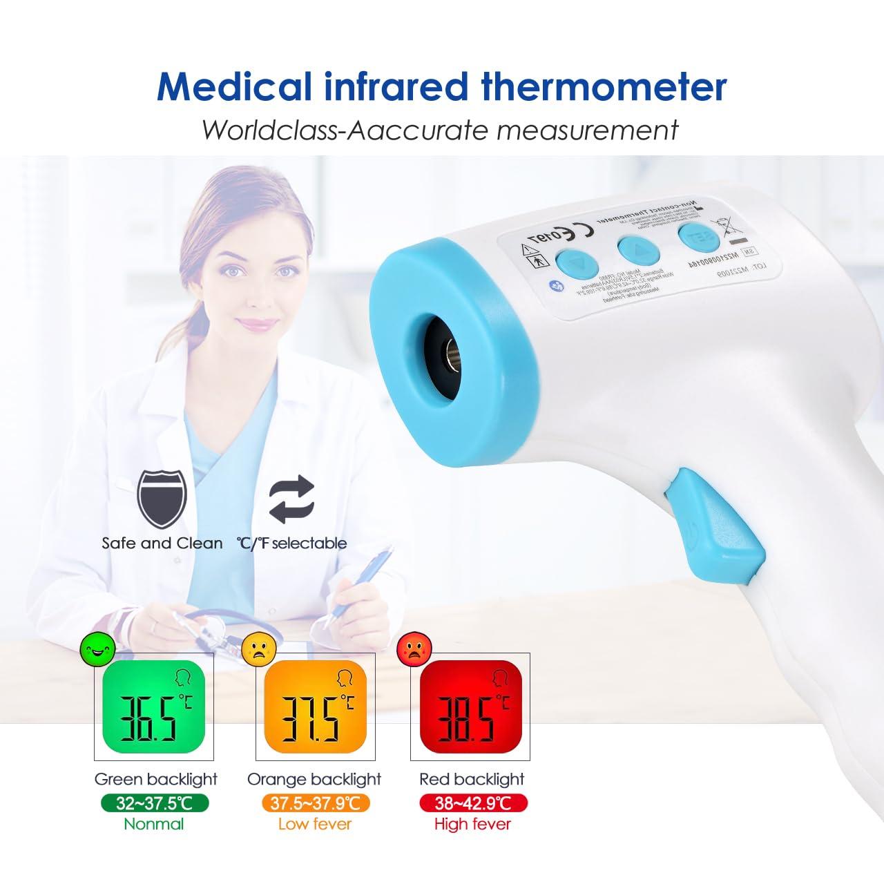 Touchless Infrared Forehead Thermometer - Instant Read for Baby ...