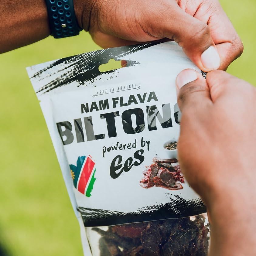 Nam Flava - Original Biltong from Namibia - 1 kg (10x100g) Dried Beef ...