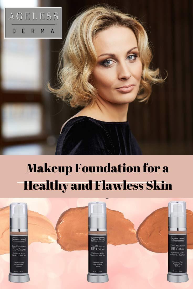 Ageless Derma BB Cream Tinted Moisturizer Foundation with Hyaluronic ...